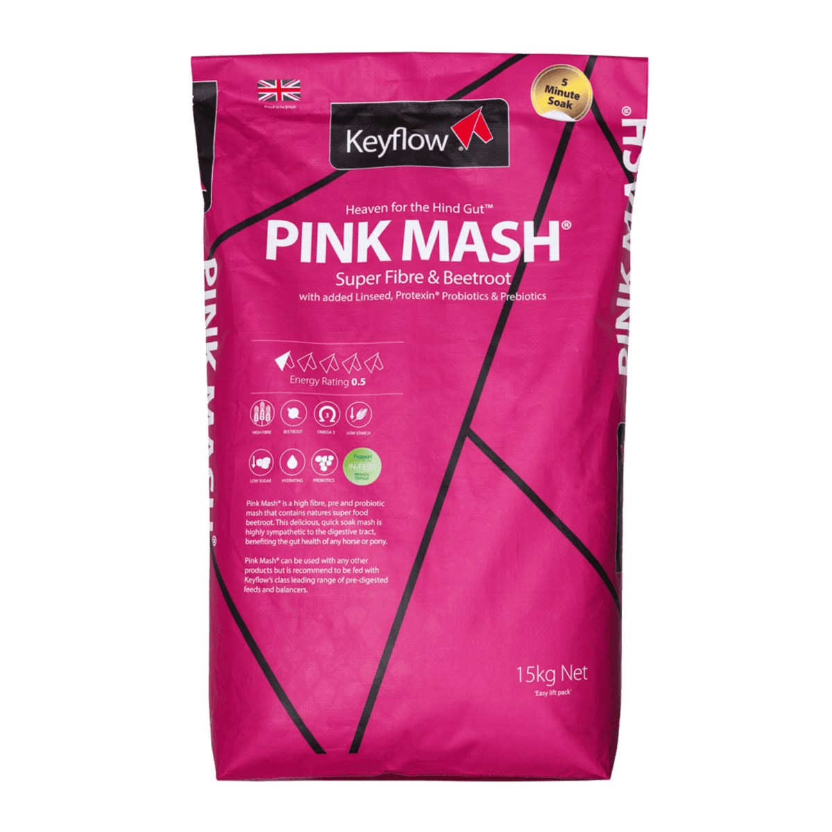 KEYFLOW PINK MASH 15KG BAG